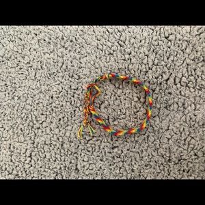 Jewelry | Rainbow Chevron String Vsco Friendship Bracelet | Poshmark